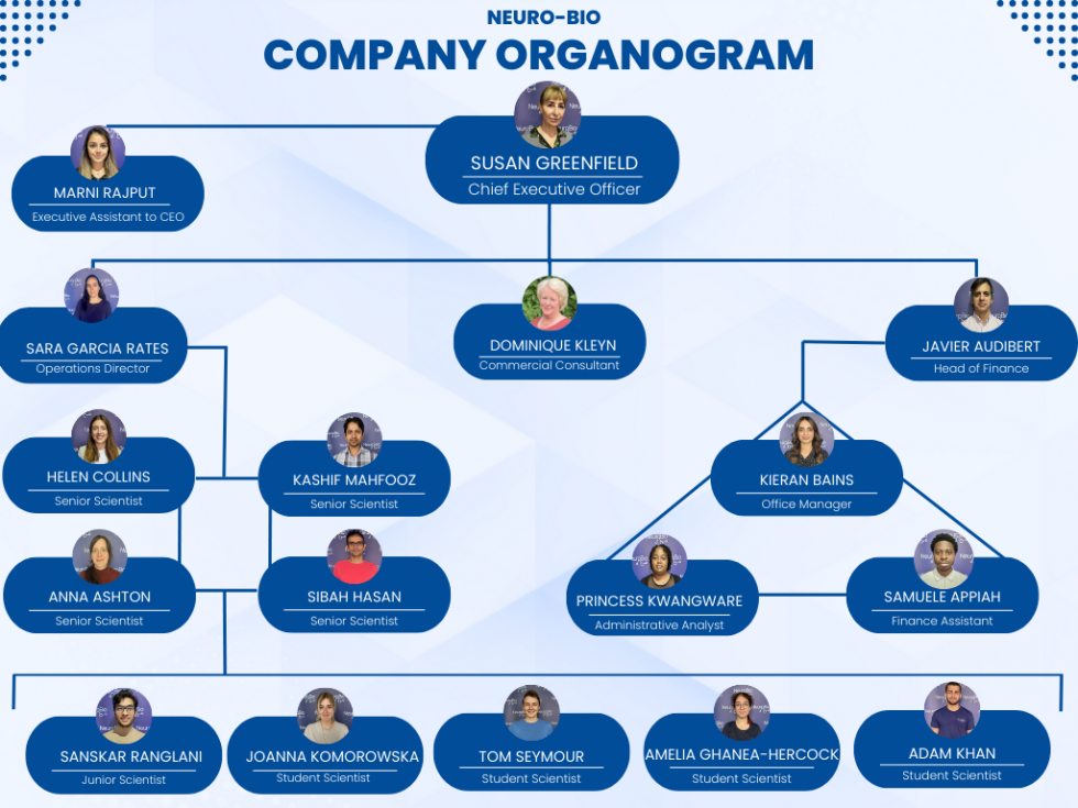 Neuro-Bio Company Organogram Structure & Personnel
